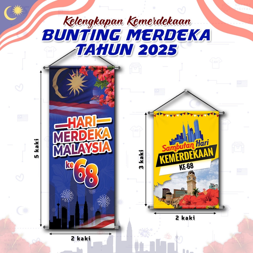 READY DESIGN BUNTING SAMBUTAN MERDEKA TAHUN 2025 - MERDEKA / HIASAN ...