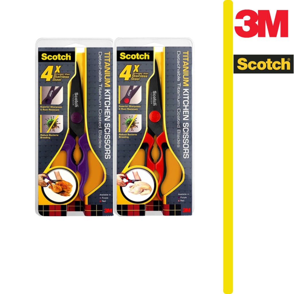 3M Scotch Corrosion Resistant Titanium Detachable Kitchen Scissors ...