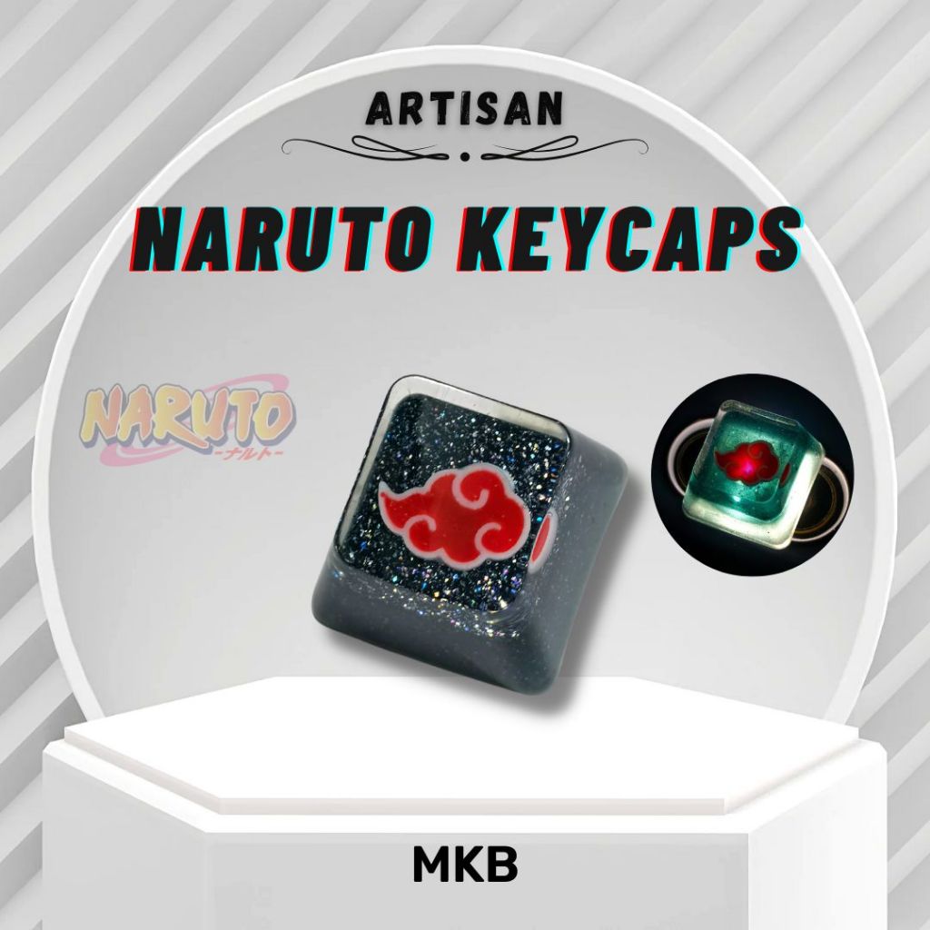 Artisan Naruto Keycap for Mechanical Keyboard - Sharingan / Rinnegan ...