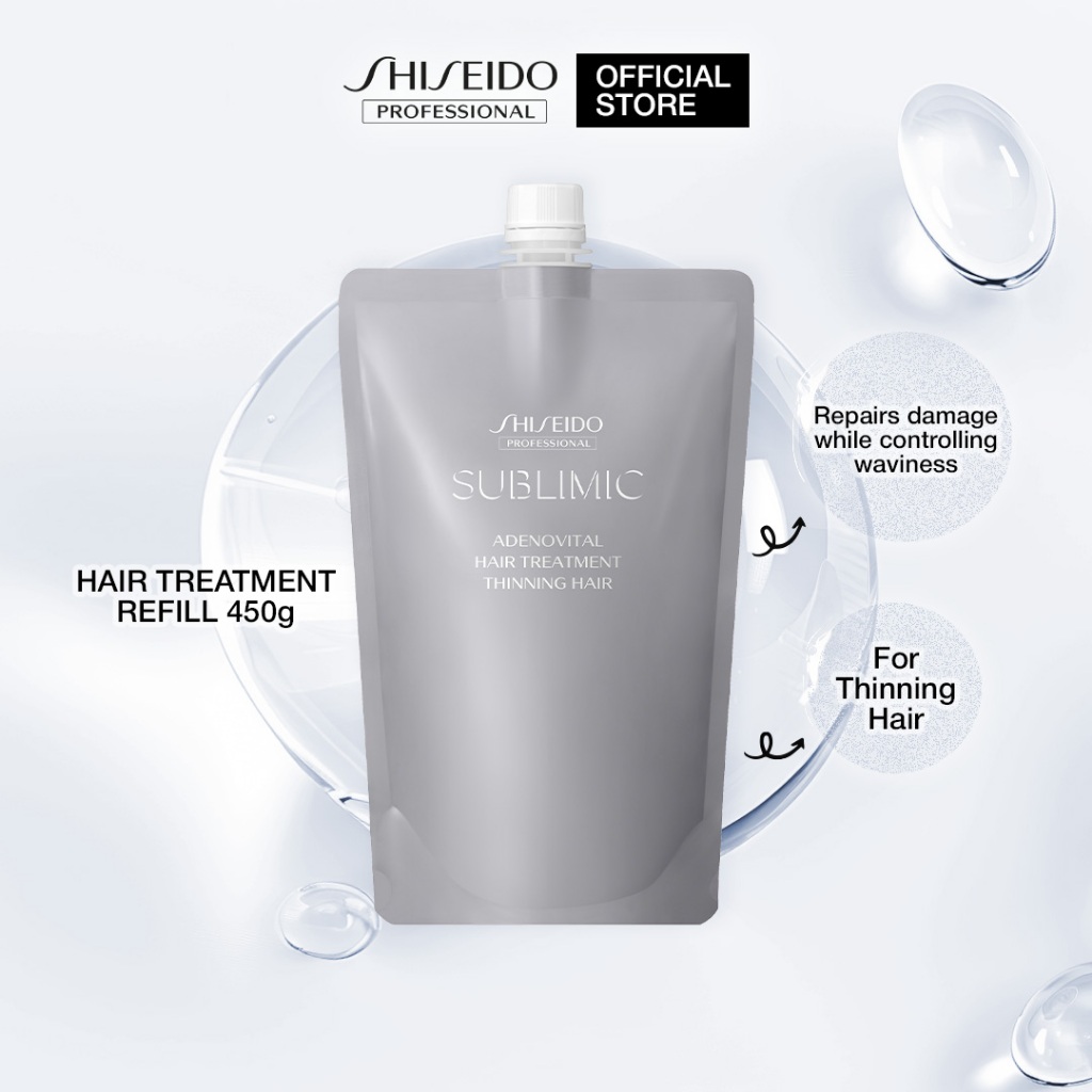 SHISEIDO PROFESSIONAL Sublimic Adenovital Hair Treatment Refill For Thinning Hair (450g ...
