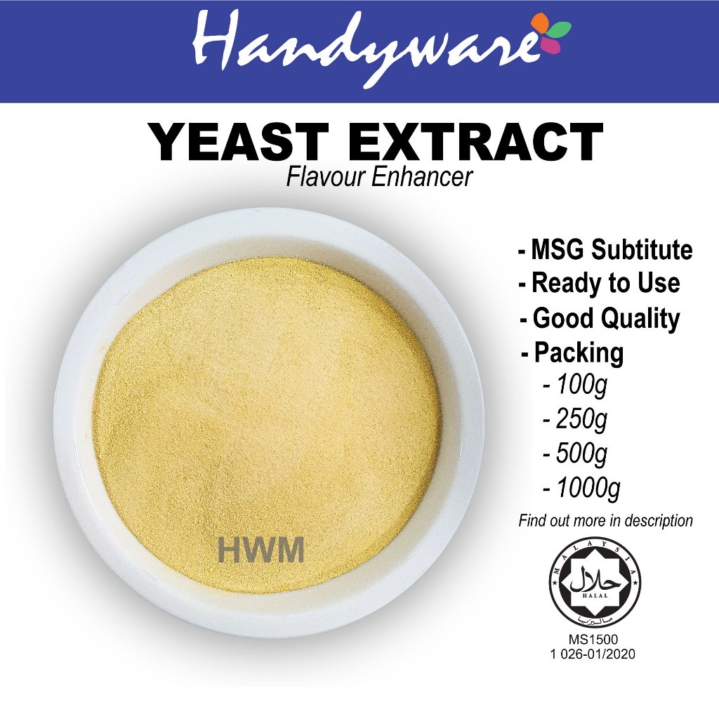 HWM018 - YEAST EXTRACT POWDER (MSG SUBTITUTE) - 100G, 250G, 500G | Shopee Malaysia