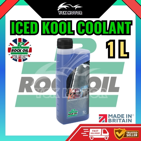 ROCK OIL Iced Kool Coolant 1L – Sesuai untuk Semua Motosikal [High Performance & Protection ...
