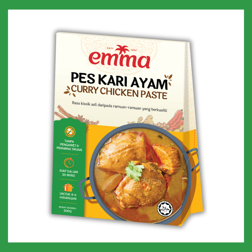 Emma Curry Chicken Paste Pes Kari Ayam UHT Krim Kelapa UHT Coconut ...