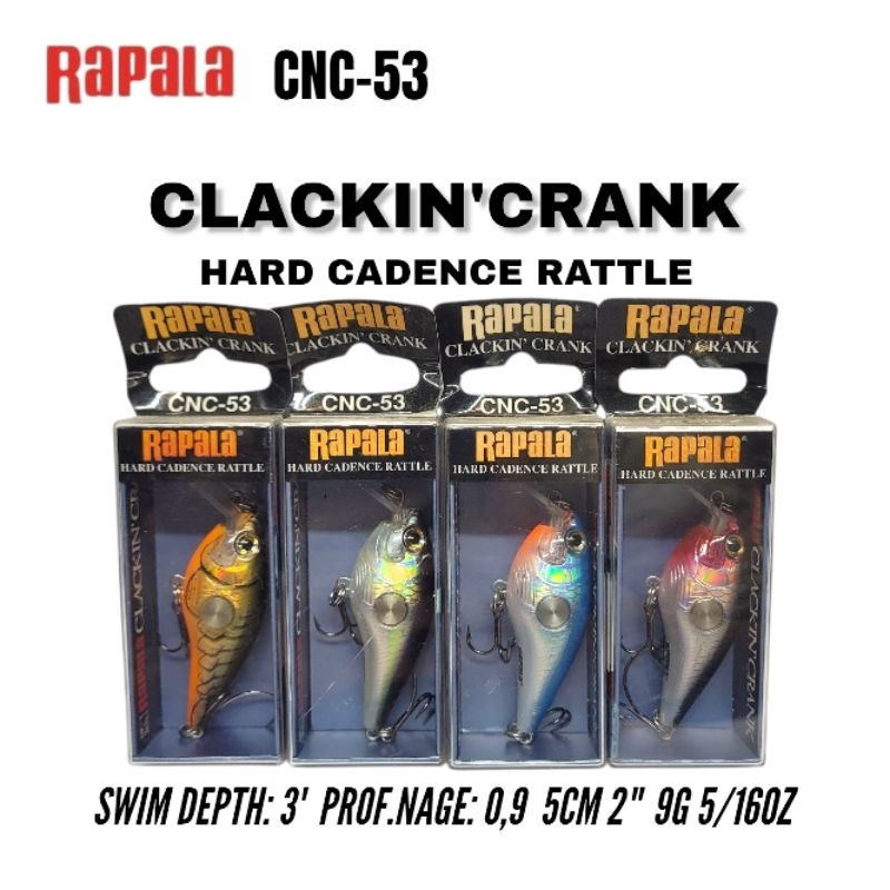 RAPALA CLACKIN' CRANK HARD CADENCE RATTLE CNC-53 LURE | Shopee Malaysia