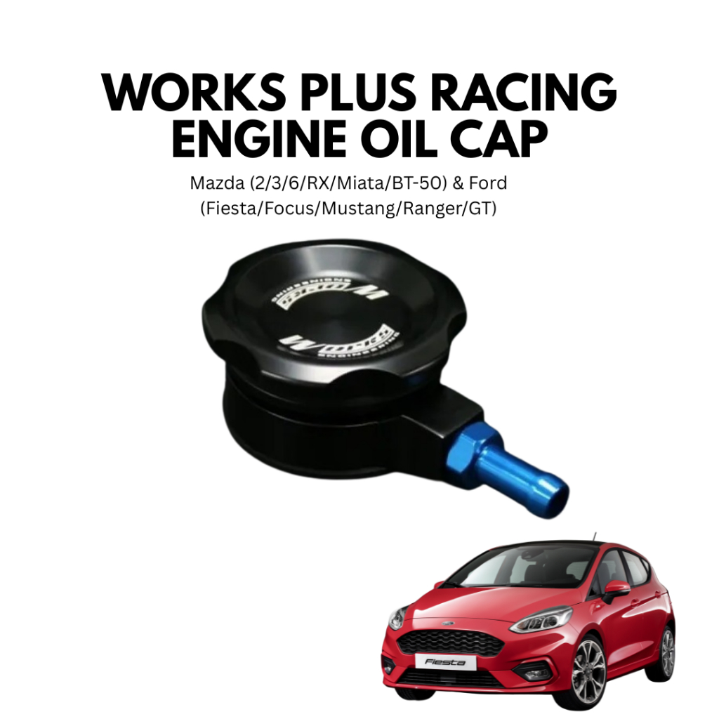 Works Plus Racing Engine Oil Cap for Mazda (2/3/6/RX/Miata/BT-50 ...