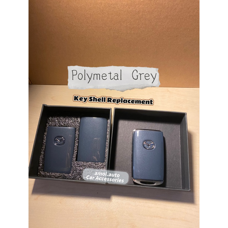 All New Mazda 3 BP CX30 CX3 CX5 MX5 POLYMETAL GREY Key shell ...