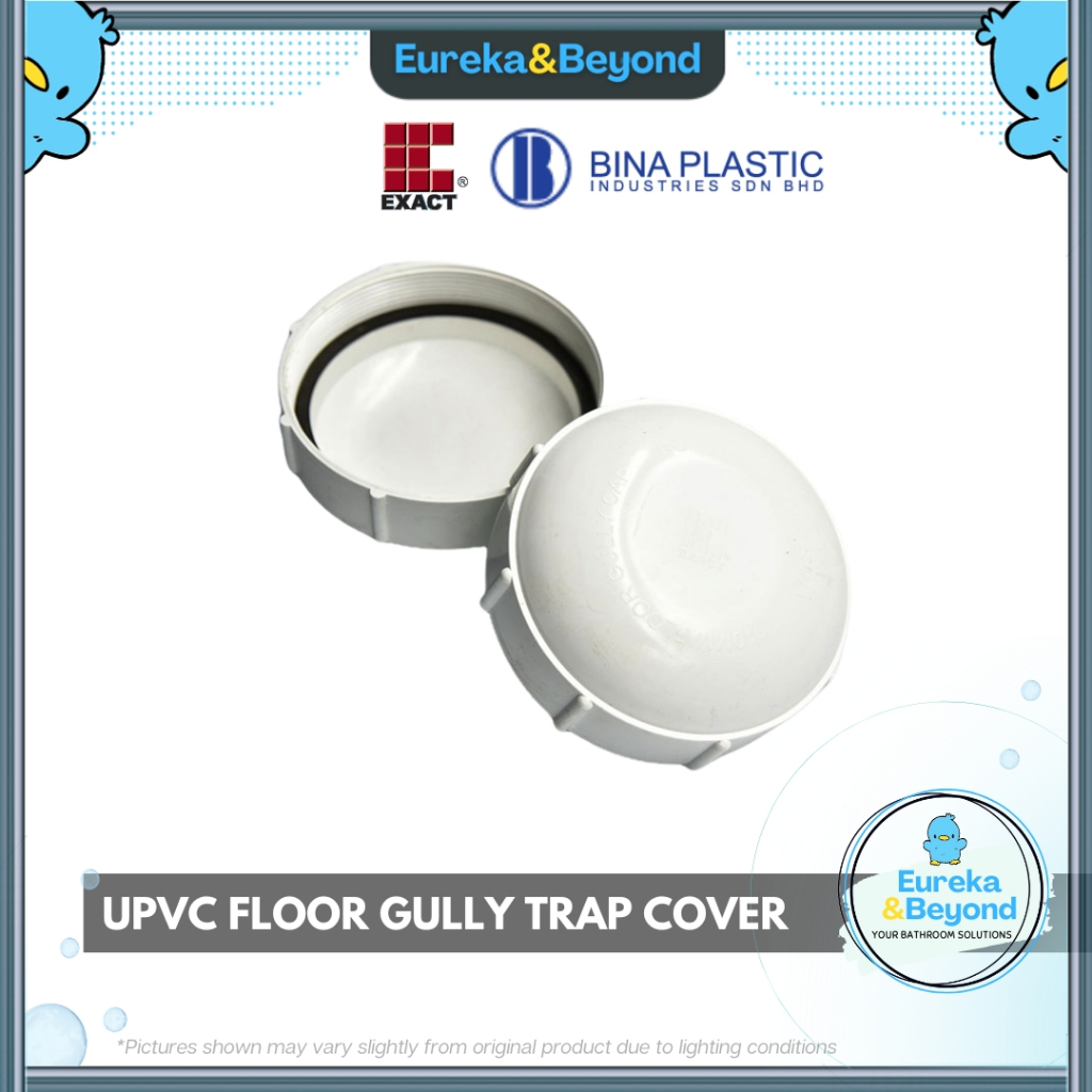 𝗨𝗣𝗩𝗖 𝗙𝗜𝗧𝗧𝗜𝗡𝗚𝗦 - BBB/EXACT BRAND - 4" UPVC FLOOR GULLY TRAP CAP [COVER ...
