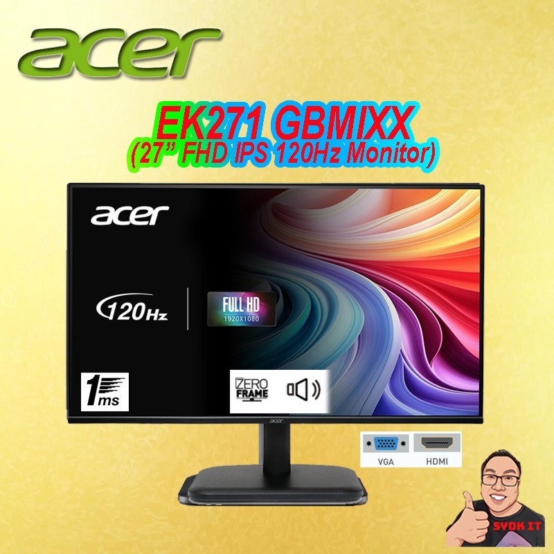 ACER EK251Q E (24.5" ) / ACER EK241Y (23.8") / EK271 (27") Full HD ...