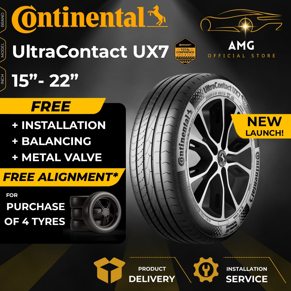 NEW Continental ULTRAContact UX7 Crossover SUV Tyre (FREE INSTALLATION/DELIVERY) 15 16 17 18 19 ...