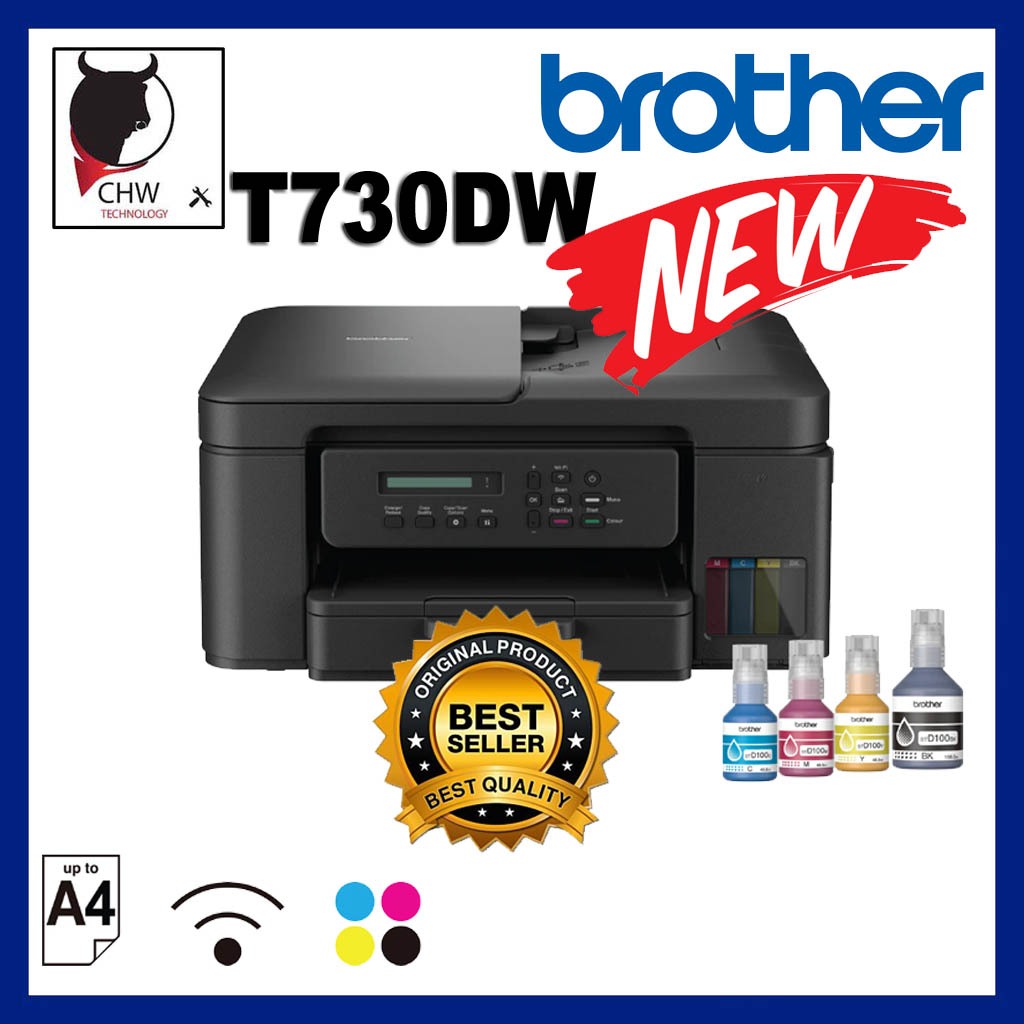 BROTHER ORIGINAL MALAYSIA DCP-T730DW Ink Tank Printer Reliable ...