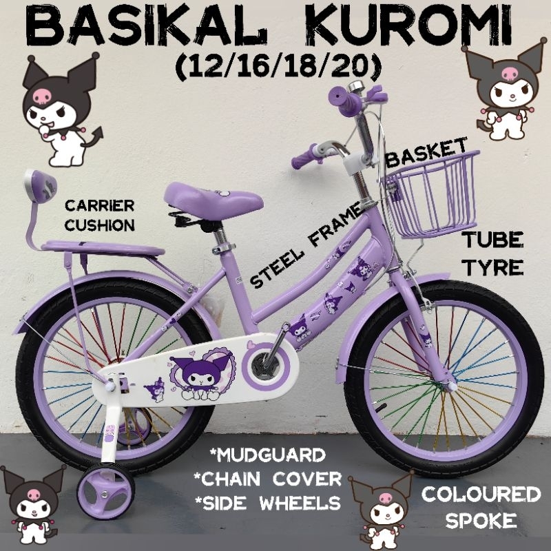 VVM: (SIAP PASANG) BASIKAL KUROMI BUDAK PEREMPUAN SIZE 12'/16'/18'/20 ...