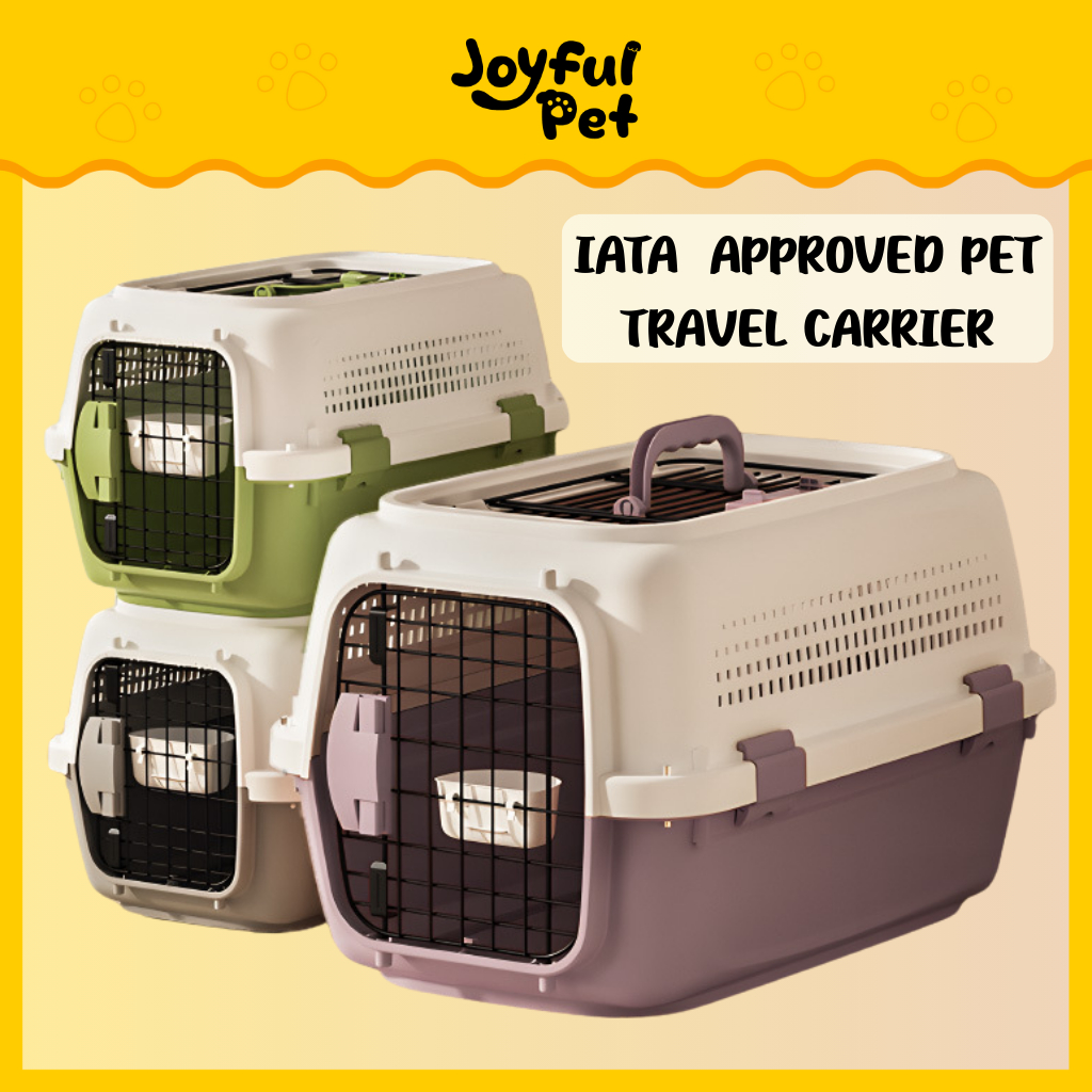 IATA Pet Carrier | Cat Dog Travel Box Pet Cage | Pet Travel Crate ...