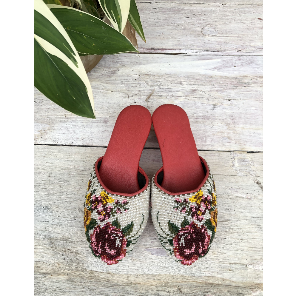 Kasut Manik Nyonya Tradisional/Kasut Peranakan Nyonya/ Handmade Beaded ...