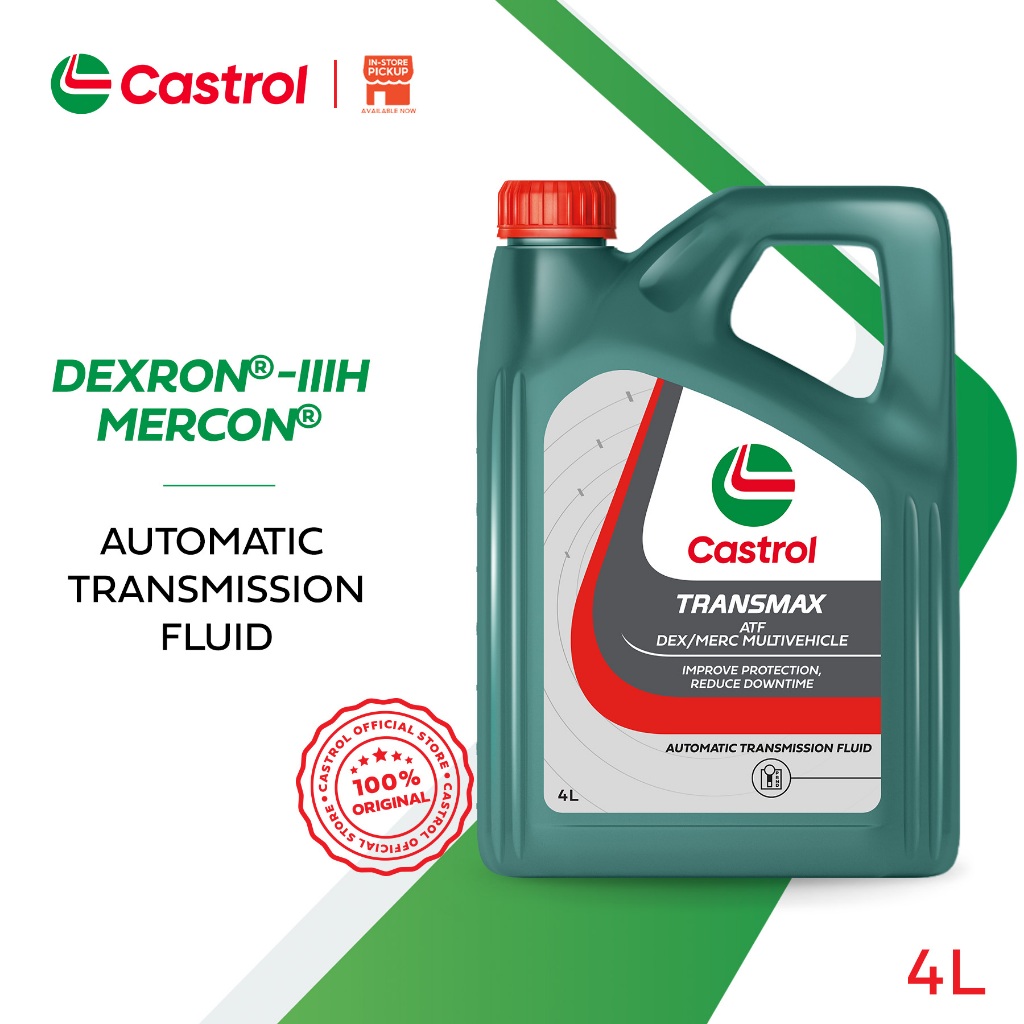 Castrol Transmax Minyak Gear ATF Dex/Merc Multikenderaan (4L) | Shopee ...