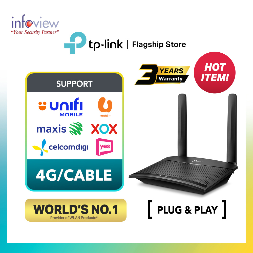 TP-Link 4G LTE Mobile Direct Sim Modem Router Support Hotspot Unlimited ...