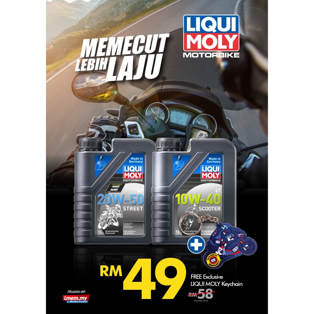 Motorbike 4T 20W50 Street Engine Oil (1 Liter) – better performance ...