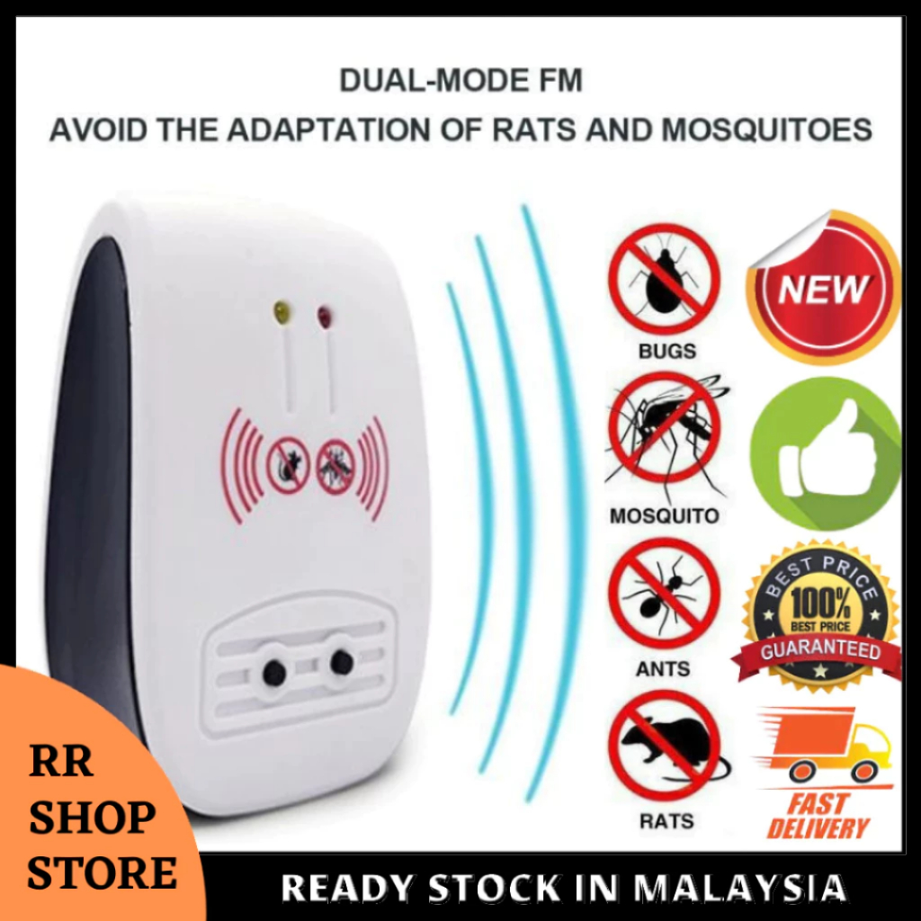 [NEW MODEL] PENGHALAU TIKUS/NYAMUK/CICAK/LIPAS ULTRASONIC BERKESAN ...