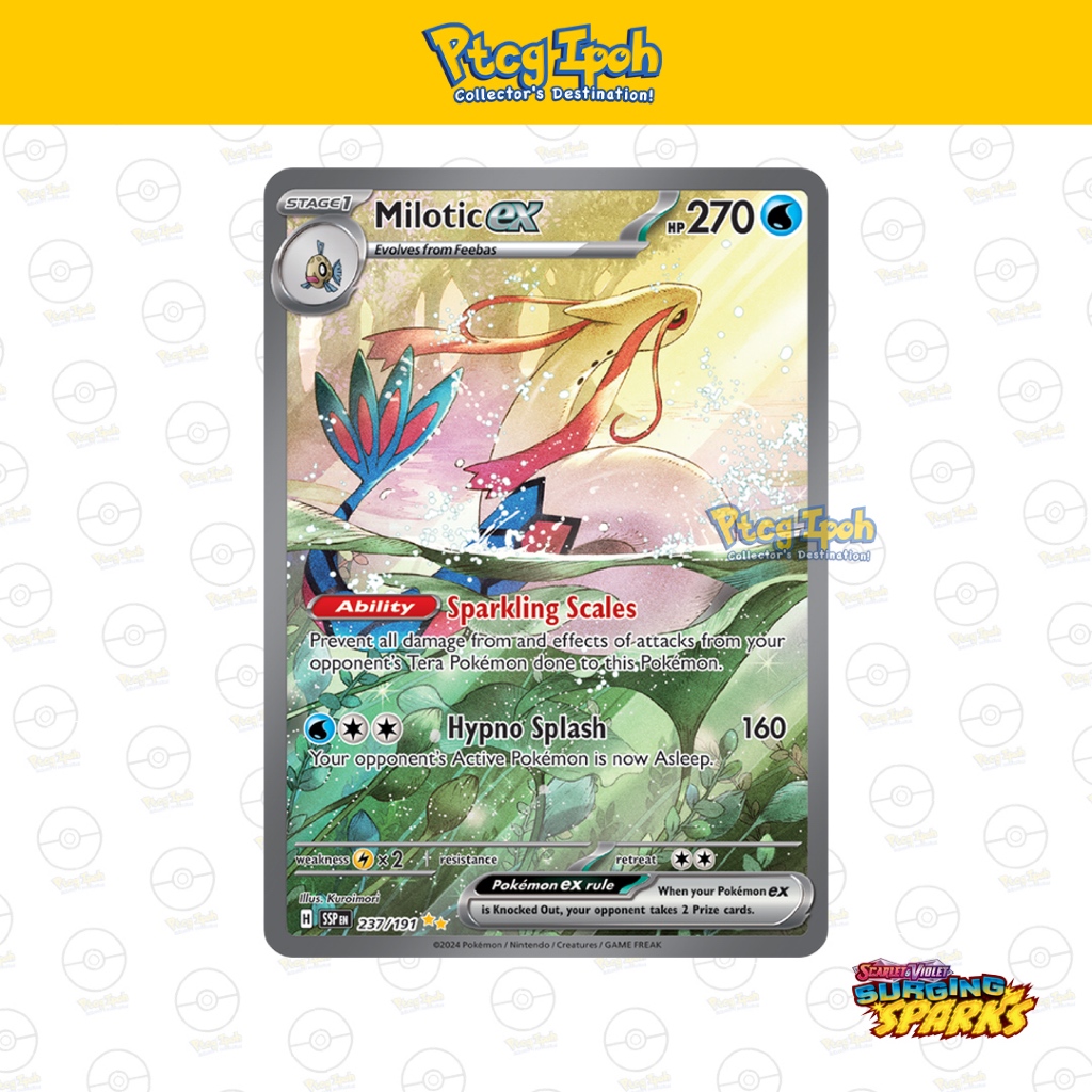 [Pokémon TCG] Surging Sparks : Milotic ex - 237/191 - Special Illustration Rare | Shopee Malaysia