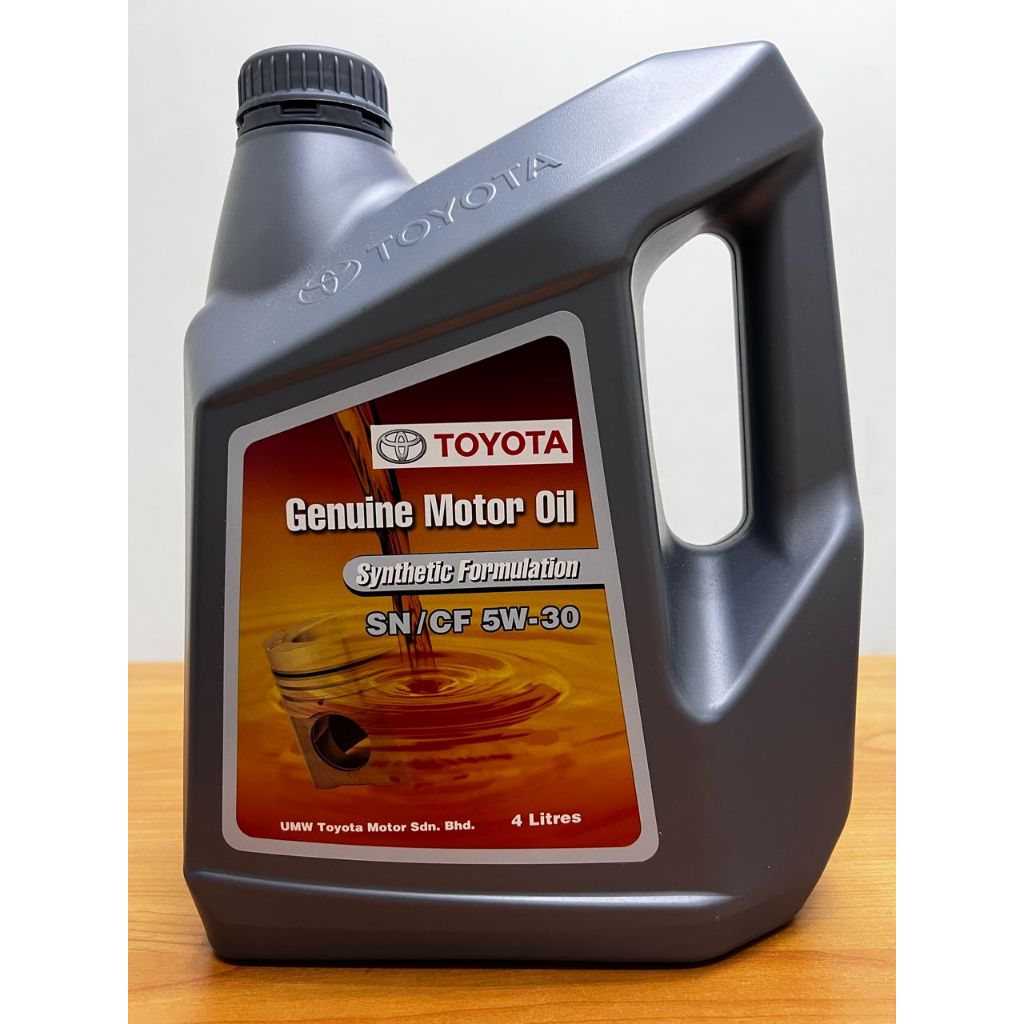 Original Toyota Engine Oil 5W30 SEMI SYNTHETIC | Shopee Malaysia