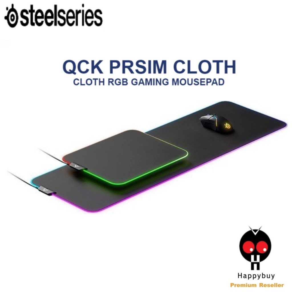 SteelSeries QcK Prism Cloth RGB Gaming Mouse Pad (Medium/Extra Large ...