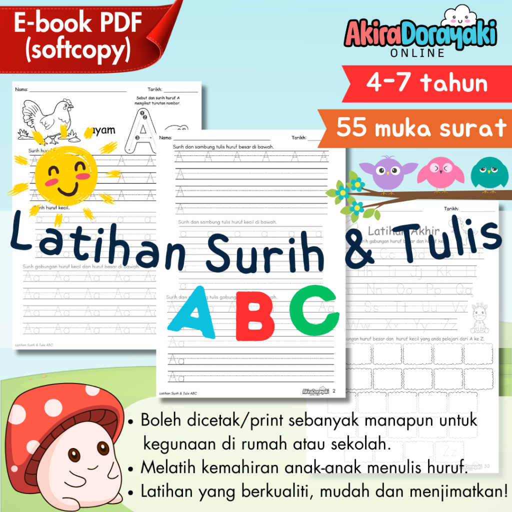 03 PDF [softcopy] Latihan Menulis - Surih & Tulis ABC Bahasa Melayu ...