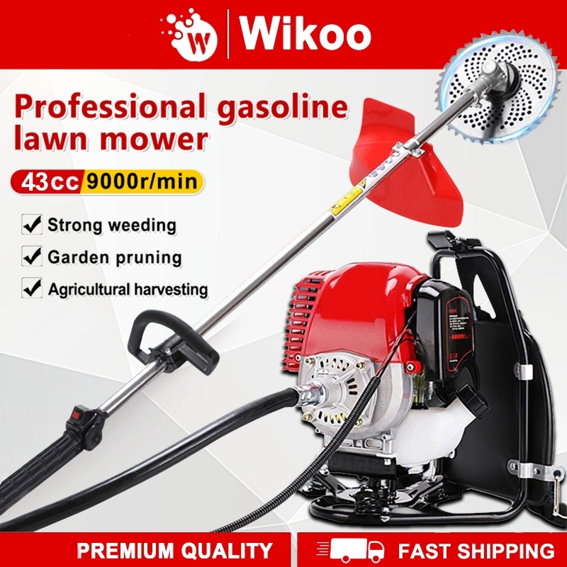 Backpack Mower Petrol Lawn Mower Backpack Grass Trimmer Mesin Potong ...