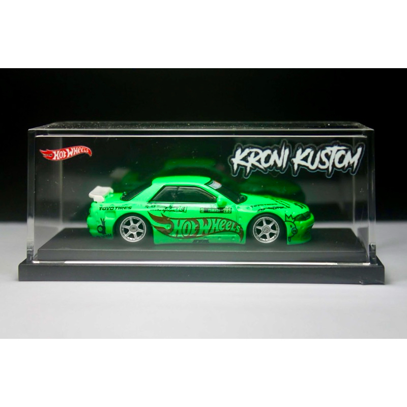 Hot wheels Nissan Skyline GT-R R32 Pandem CUSTOM MADE Neon Green ...