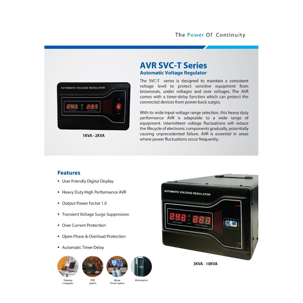 Automatic Voltage Regulator (AVR) SINGLE PHASE | Shopee Malaysia