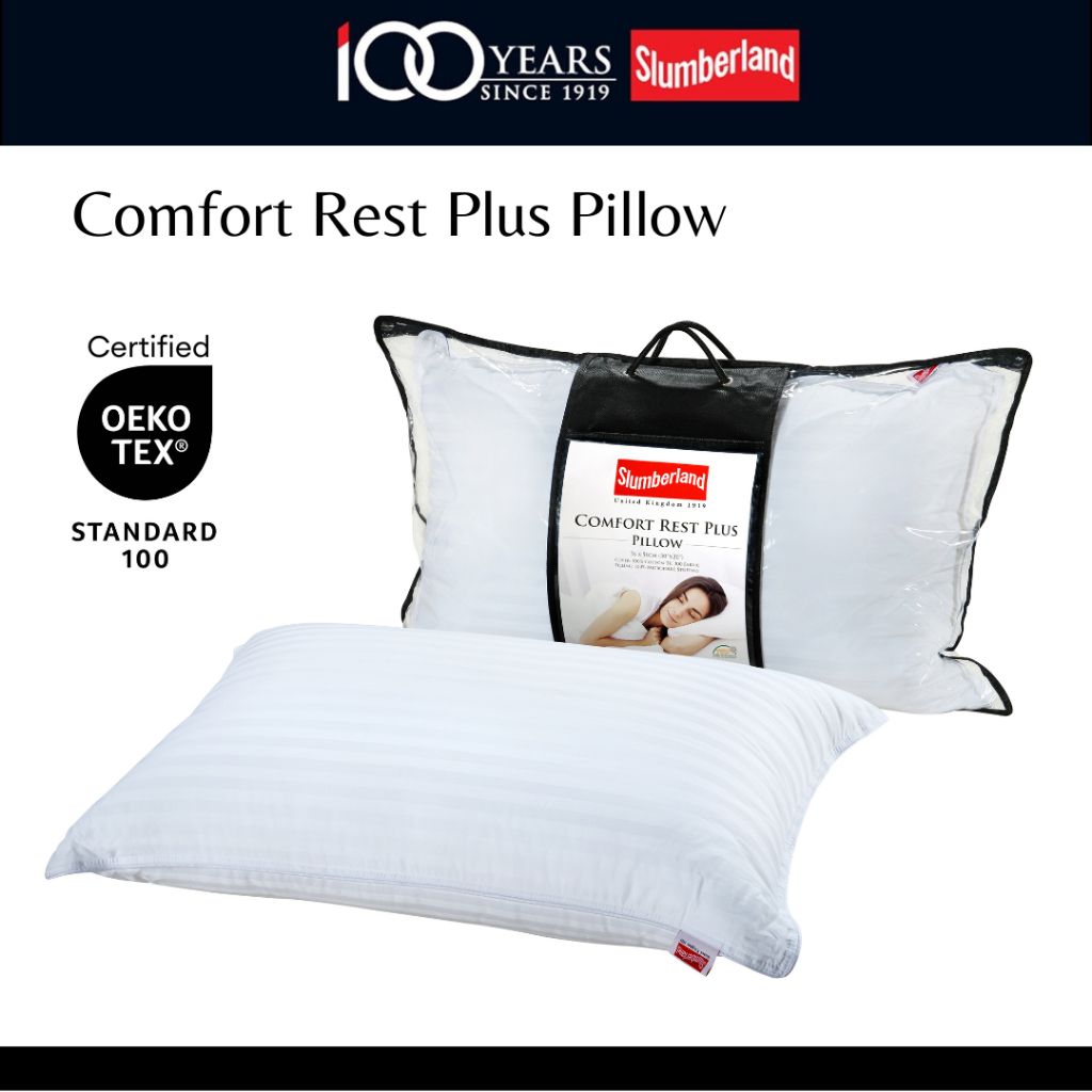 Slumberland Comfort Rest Plus Pillow | 100% Microfiber | 300-thread ...