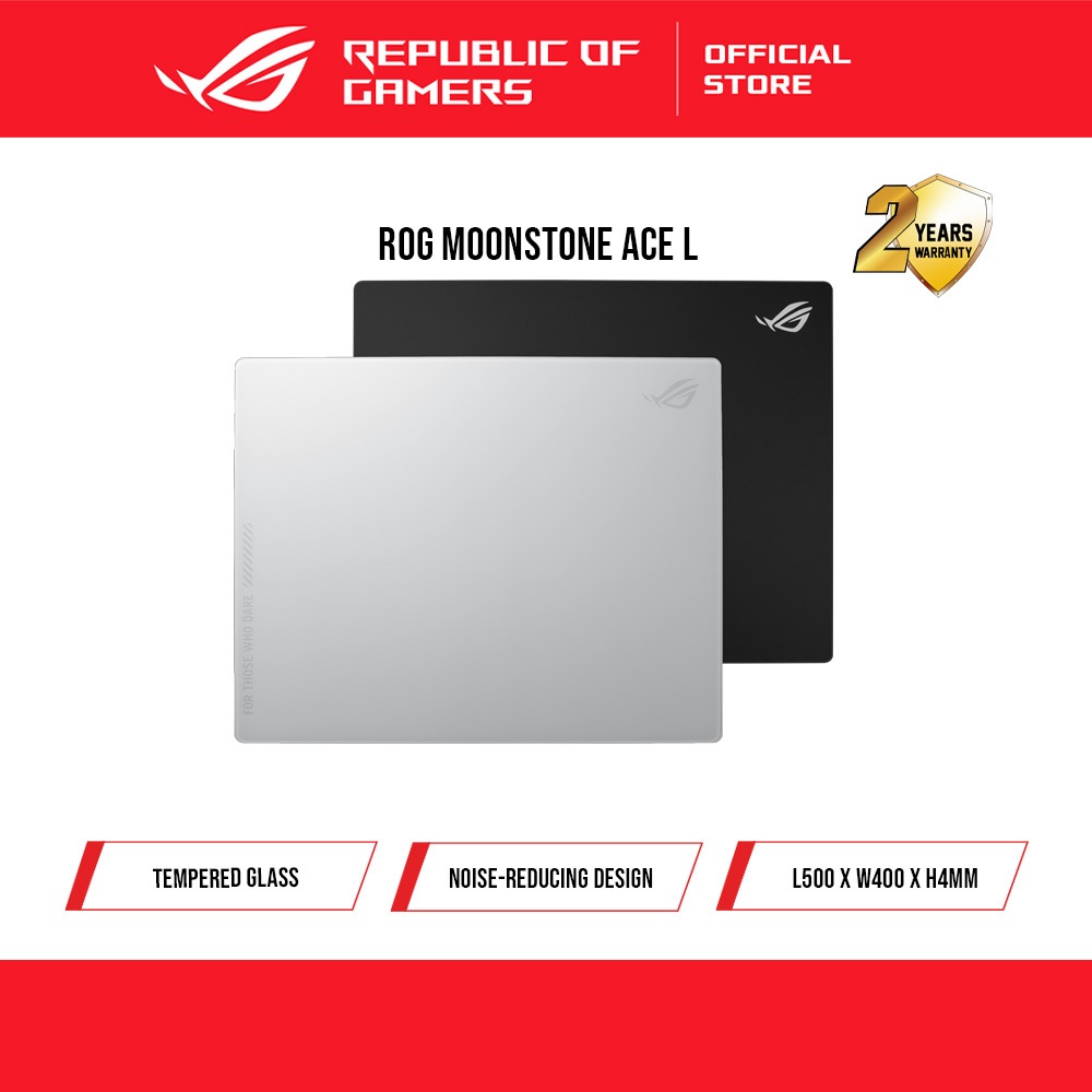 ROG Moonstone Ace L large gaming mouse pad made of tempered glass ...