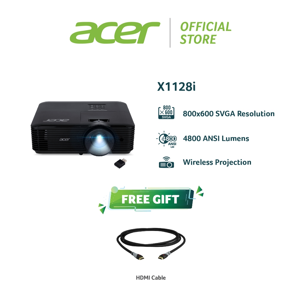 Acer X1228i XGA 4500 ANSI Lumens Projector | Shopee Malaysia