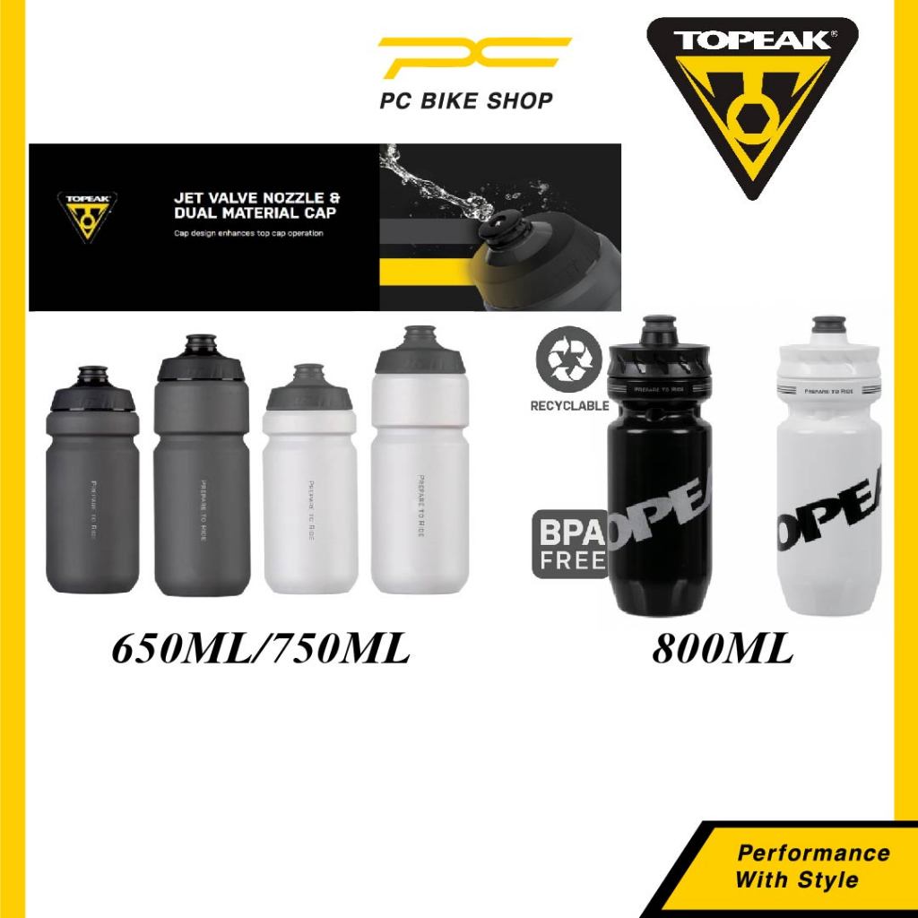 TOPEAK TTI 650ML/750M/800ML Cycling Water Bottle Bicycle Leak proof ...