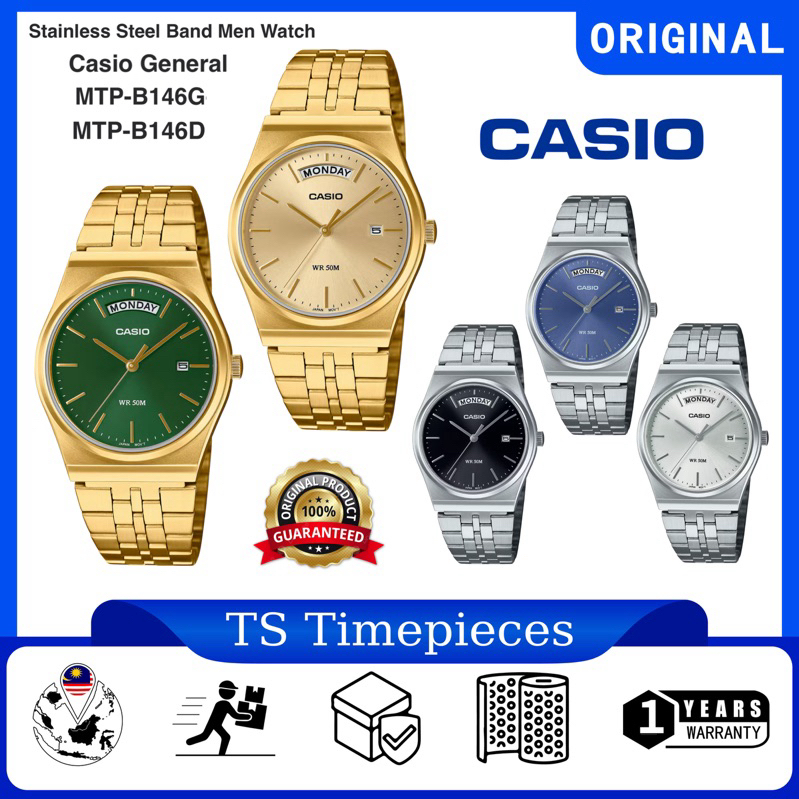 CASIO General MTP-B146 Series MTP-B146G-3 / MTP-B146G-9 / MTP-B146D-1 ...