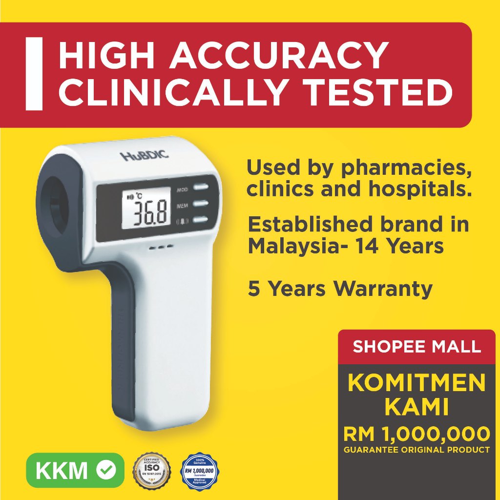 HuBDIC Thermofinder Non-Contact Thermometer FS-300 | Shopee Malaysia