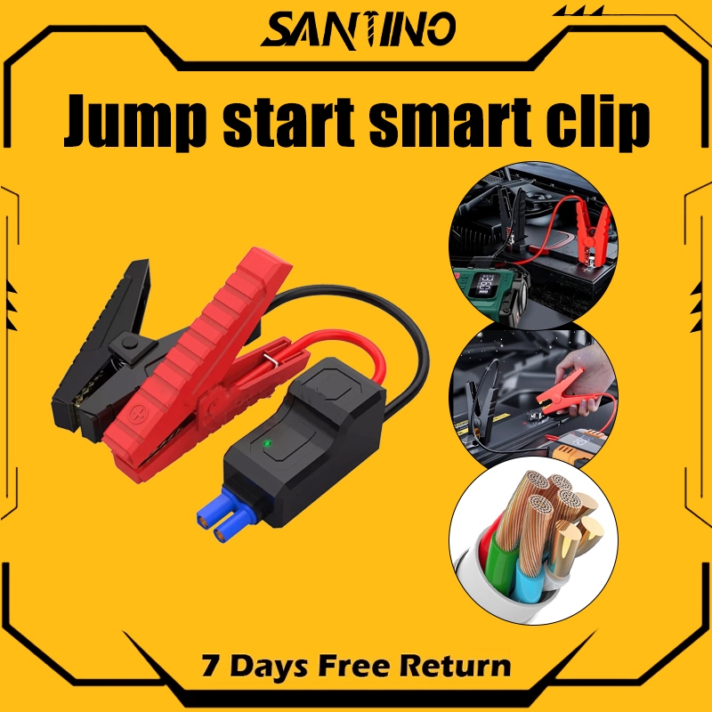 SANTINO JUMP START Smart Clamps/Jumper Cables for Car Battery Emergency ...