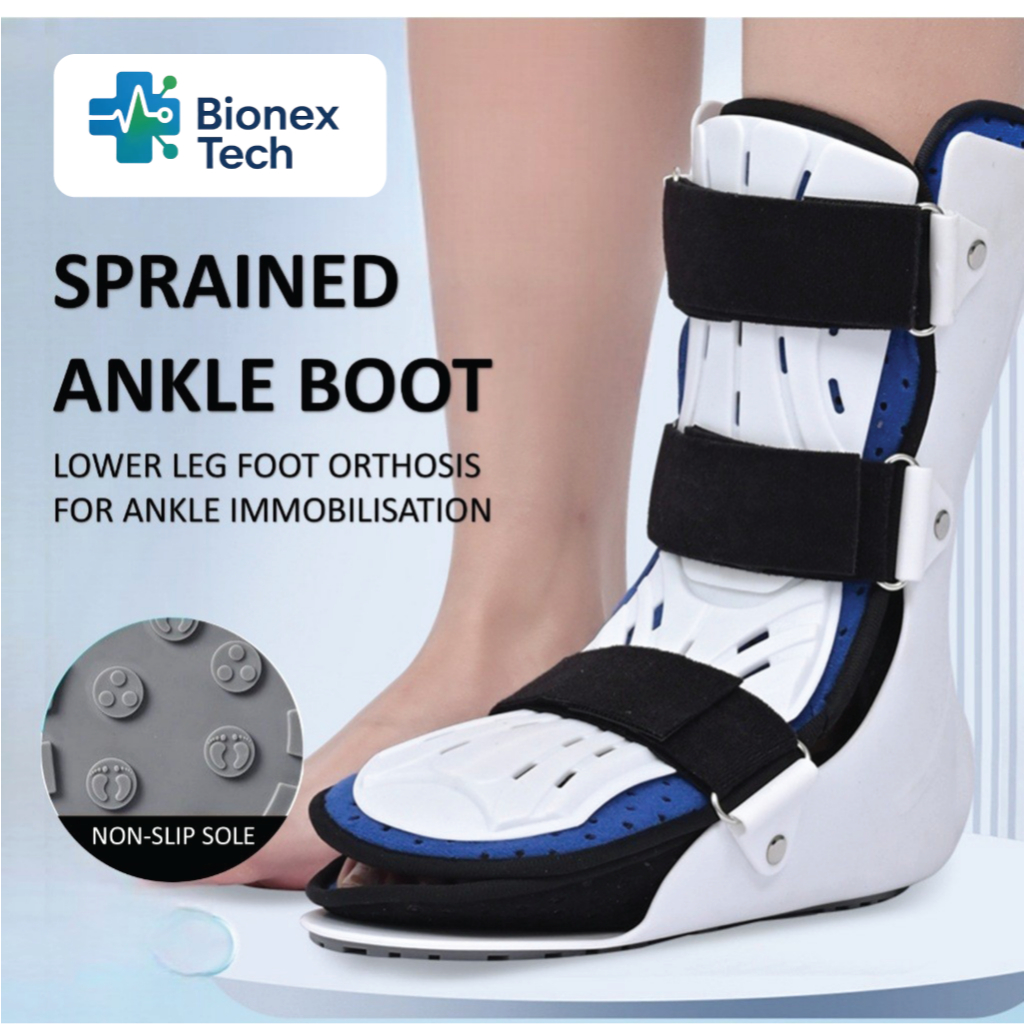 Ankle Fixation Brace Sprained Ankle Boot with Protective Plate Lower ...