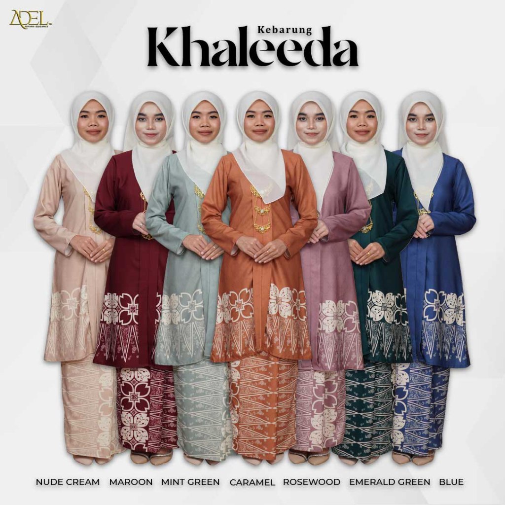 ADEL KHALEEDA Baju Kurung Premium Koleksi Raya 2026 | Shopee Malaysia