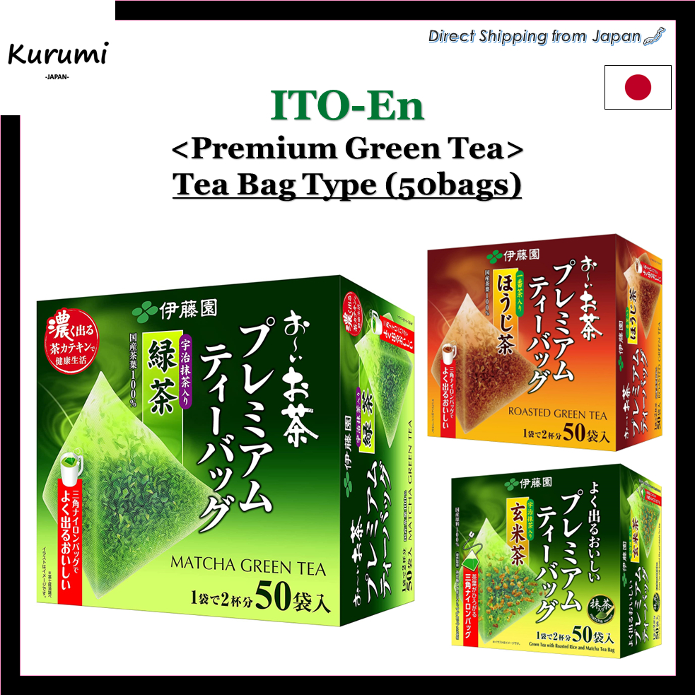 ITO EN Oi Ocha Premium Tea Bags - Matcha Green Tea/Roasted Green Tea ...