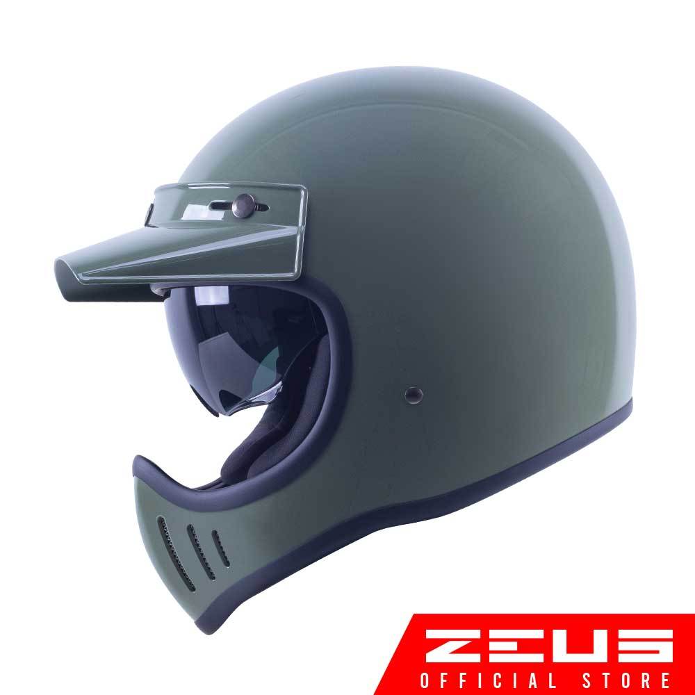 ZEUS HELMETS ZS-916 RETRO FULL FACE DOUBLE VISOR | Shopee Malaysia