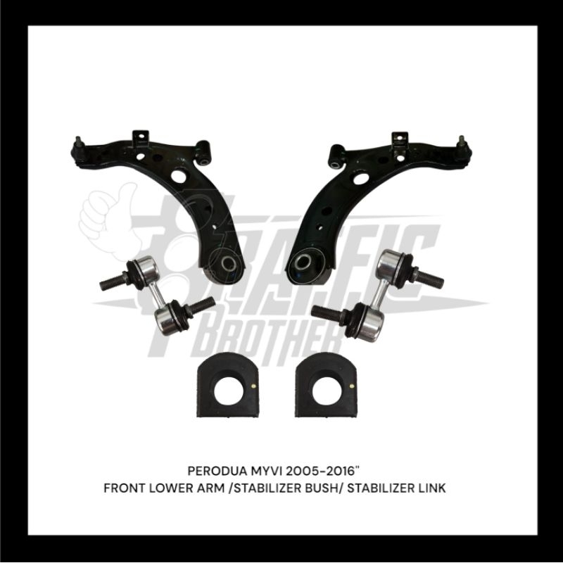 PERODUA MYVI 2005-2016" FRONT LOWER ARM /STABILIZER BUSH/ STABILIZER ...