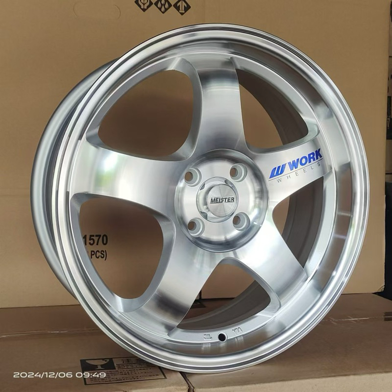 WORK S1 15” 16” 17” 4H100 / 4H114.3 / 5H114.3 ET40,ET38 WHITE ML, SILVER ML, HYPER BLACK ...