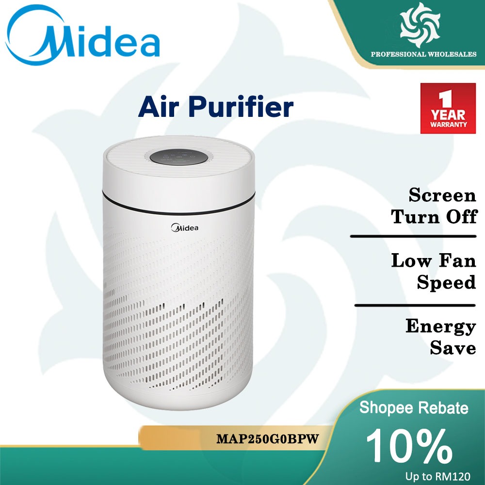 Midea Air Purifier MAP250G0BPW / MAP-20BD / MAP-28BD | Shopee Malaysia