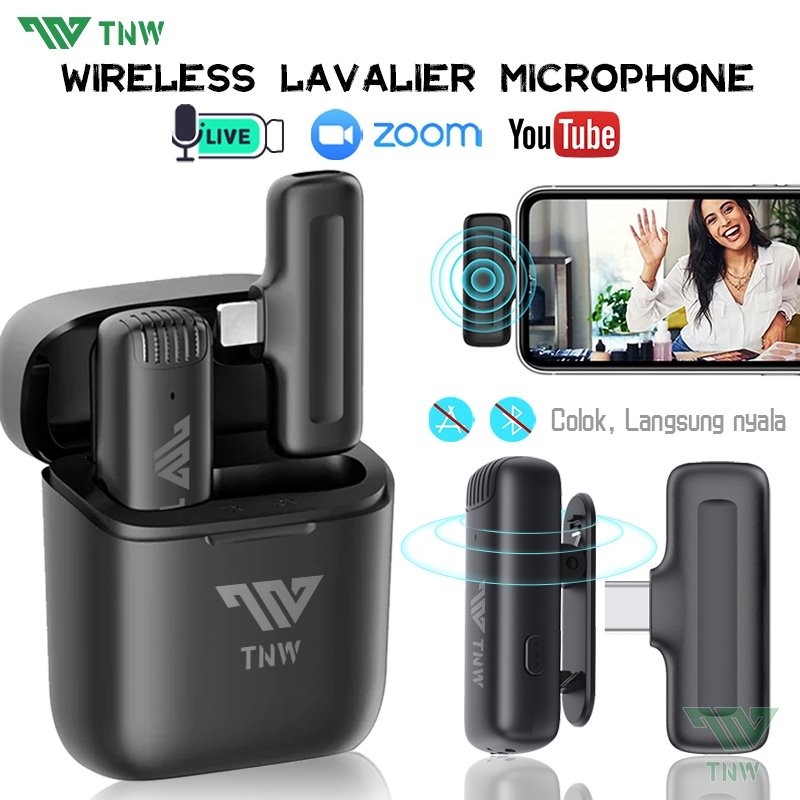 TNW X8/X9 Wireless Microphone for Phone Lavalier Microphone Lapel ...