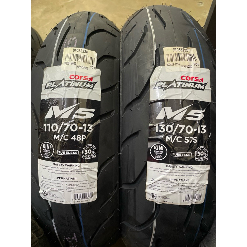 2026 Corsa M5 Yamaha Nmax combo set 110/70-13 + 130/70-13 (2pcs tyres ...