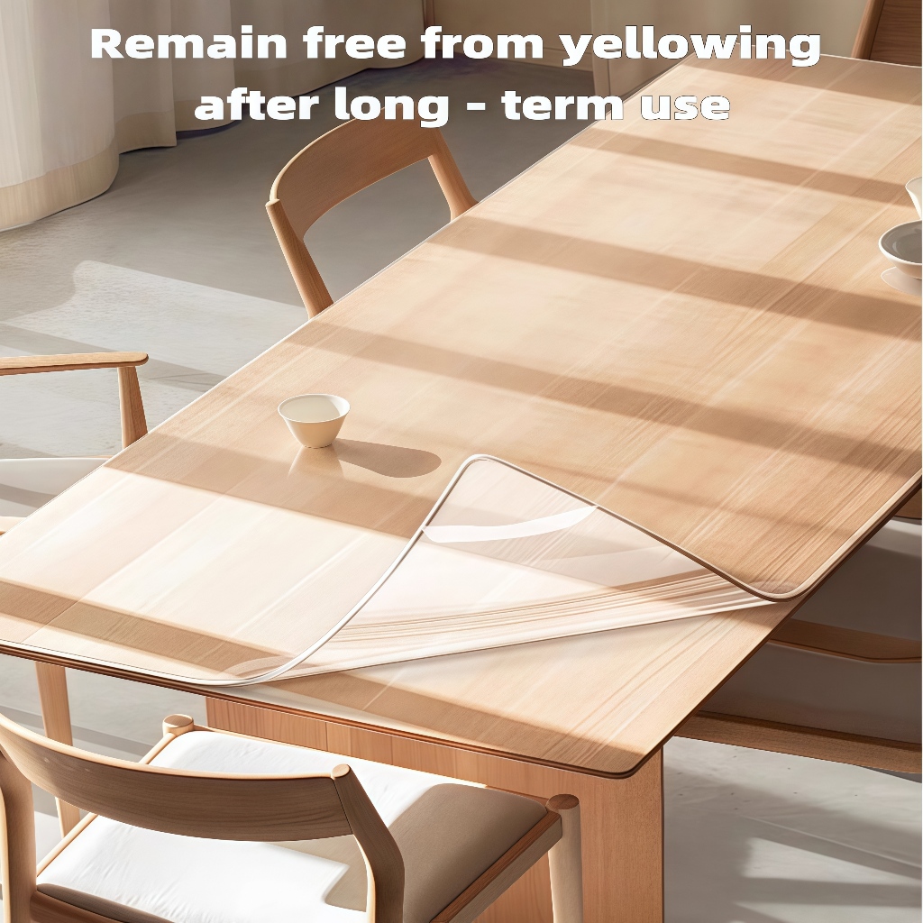 🍃PVC Table Mat/1mm2mm PVC Table Protector/Waterproof PVC Cover/Alas ...