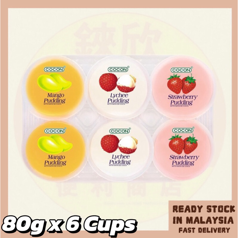 Cocon Mixed Fruit Pudding 80g x 6 Cups | Shopee Malaysia