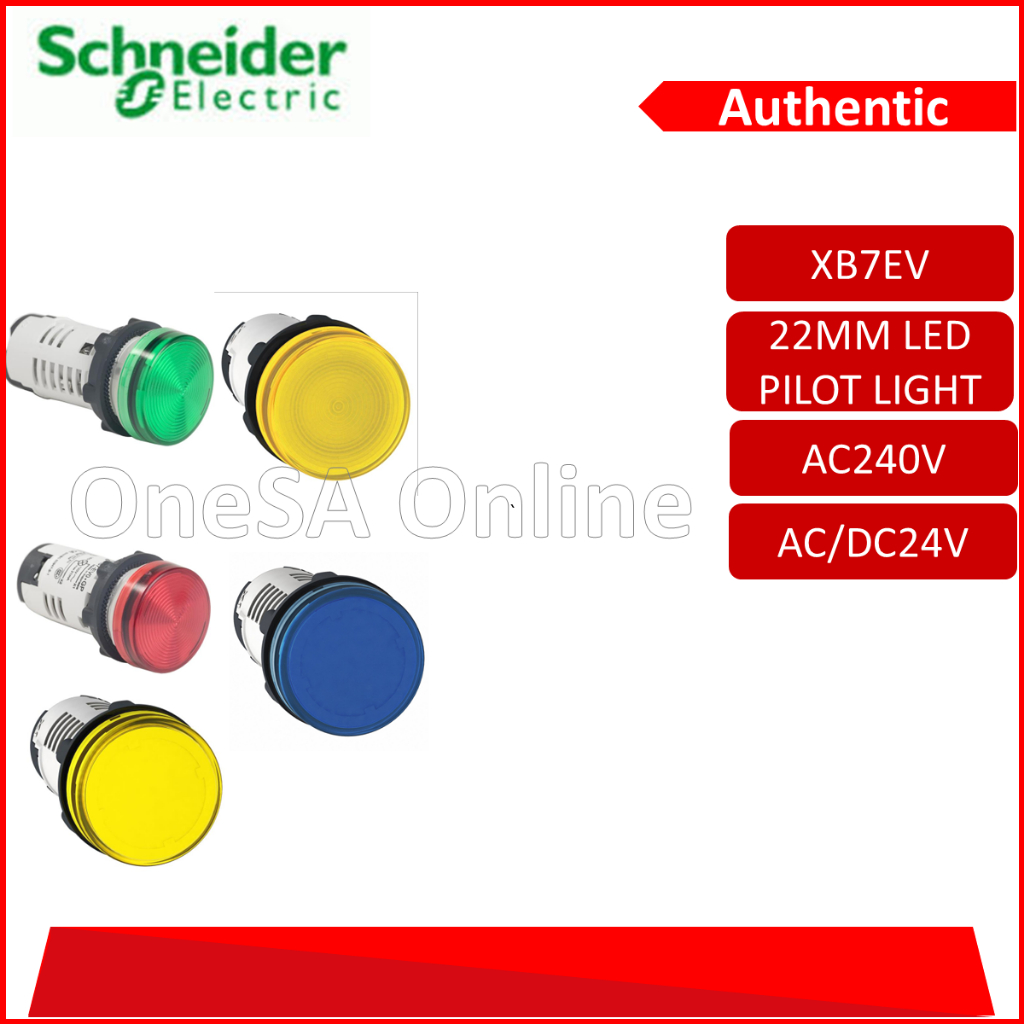 SCHNEIDER 22MM LED PILOT LIGHT AC/DC24V AC240V(SCH-XB7EV) | Shopee Malaysia
