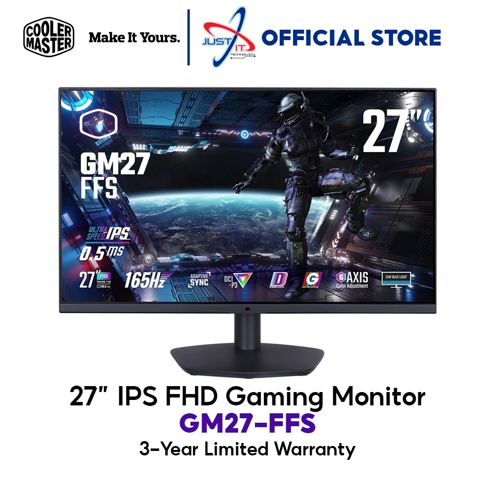 COOLER MASTER GM27-FFS ( FHD@165HZ)/ GM27-CQS(2K@170HZ) 27" GAMING MONITOR ( 27 " IPS FHD ...