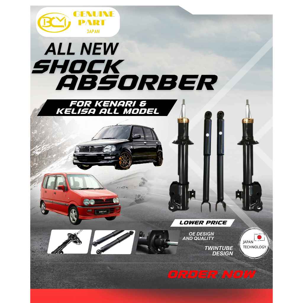 [BCM JAPAN] HEAVY DUTY Perodua Kenari & Kelisa All Model Gas Absorber ...