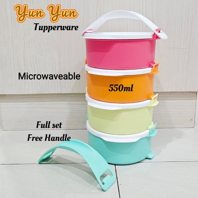 Tupperware Click to go small / Tup Tiffin Set (2 Layers / 4 Layers ...